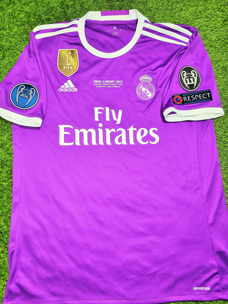 Cristiano Ronaldo Real Madrid 2016 2017 UEFA FINAL Purple Away Soccer ...