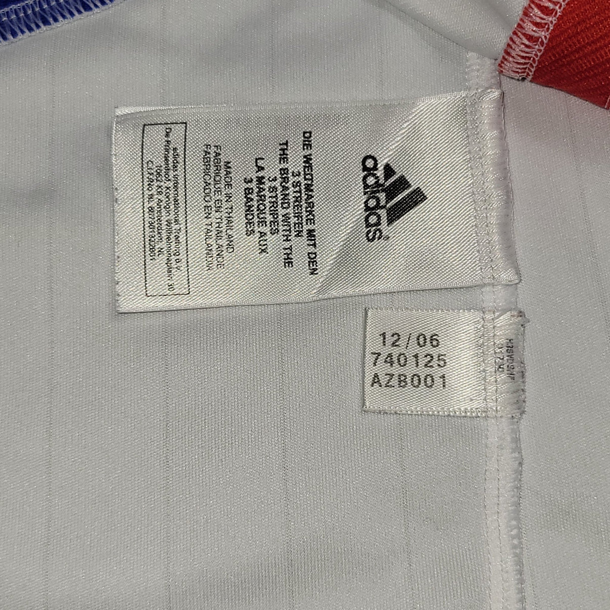 Zidane France 2006 WORLD CUP FINAL Away Soccer Jersey Shirt L SKU# 740 ...