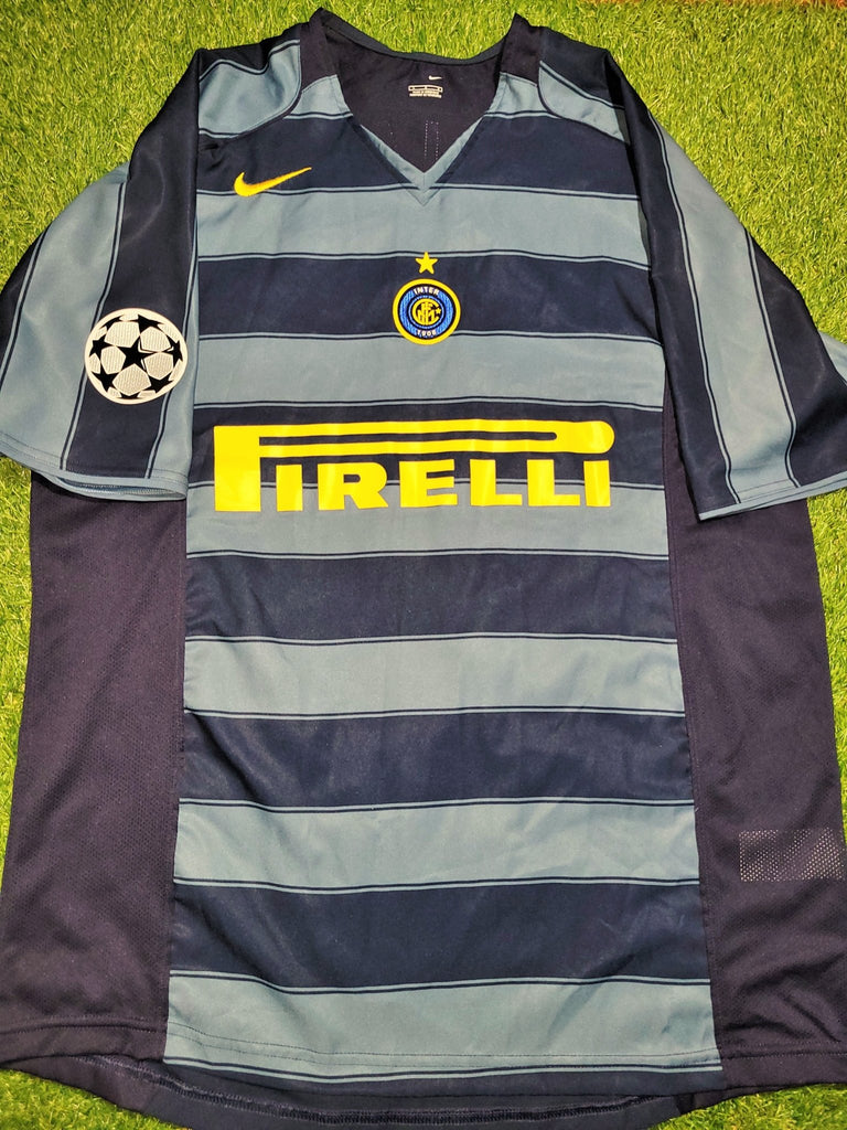 Adriano Inter Milan 2004 2005 2006 Third UEFA Soccer Jersey Shirt L ...