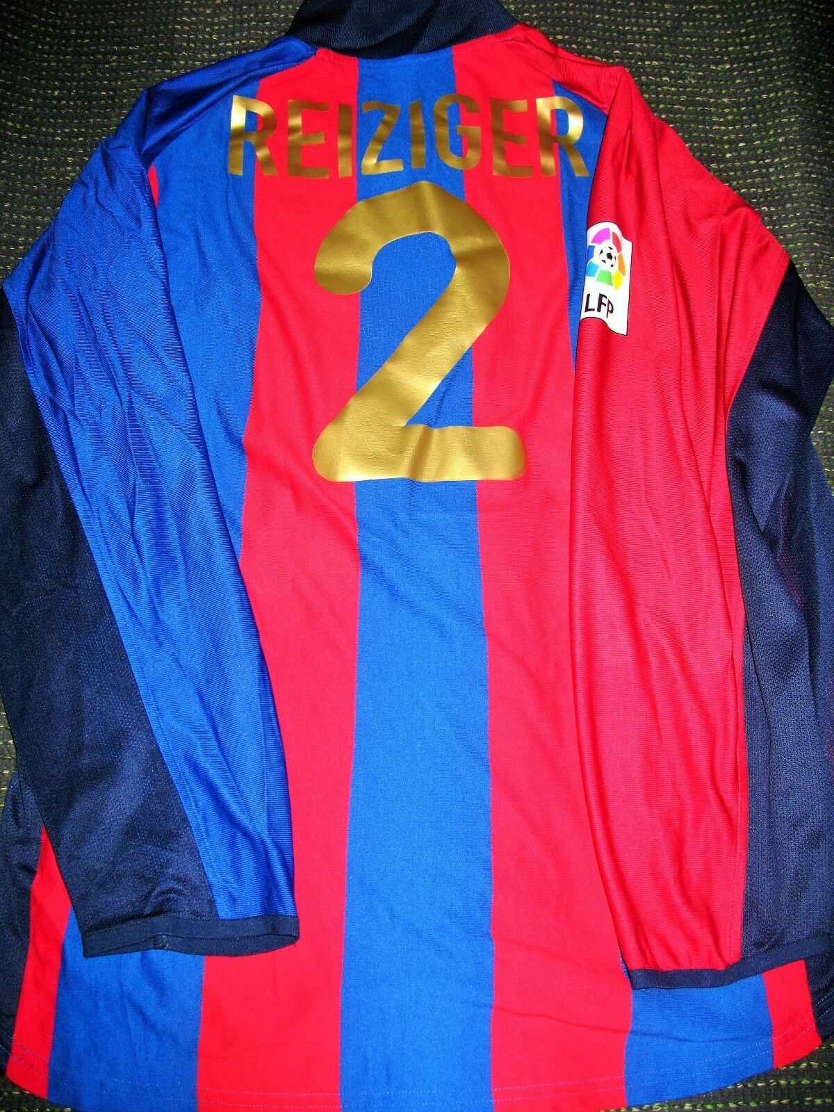 Reiziger Barcelona 2001 2002 MATCH WORN Soccer Jersey XL ...