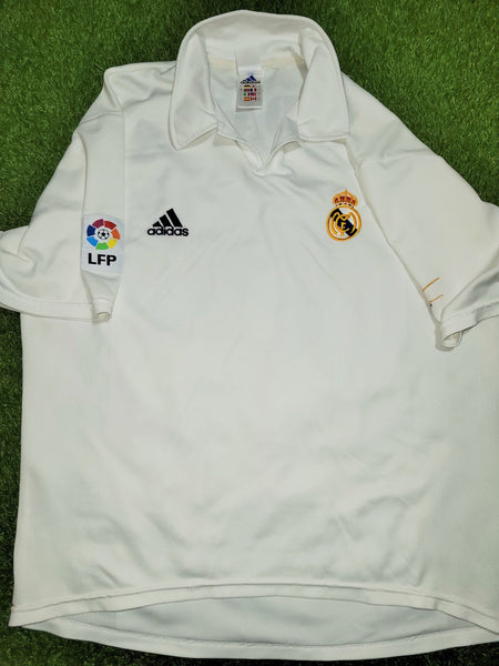 Zidane Real Madrid DEBUT CENTENARY SEASON 2001 2002 Home Soccer Jersey ...